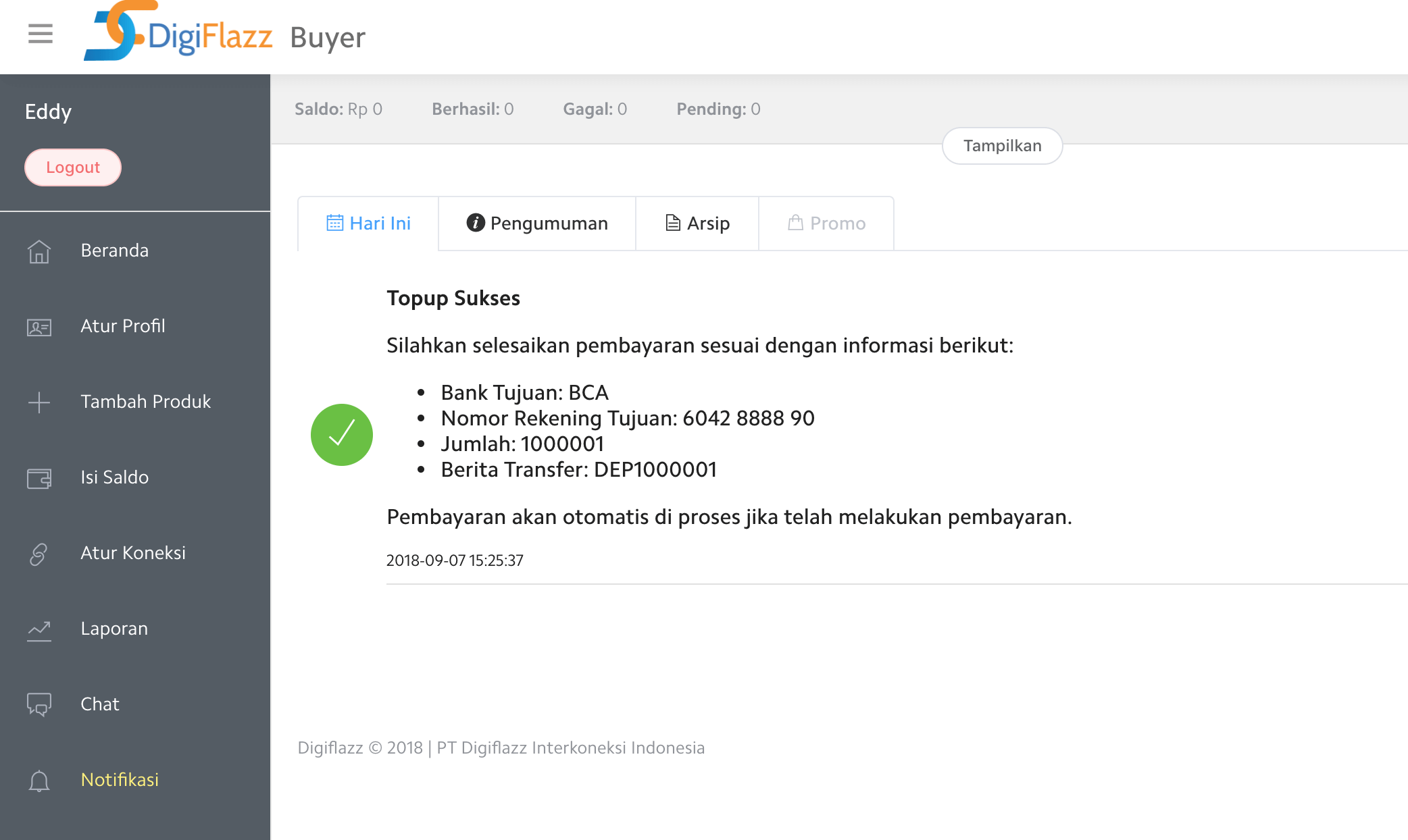 Dokumentasi Digiflazz